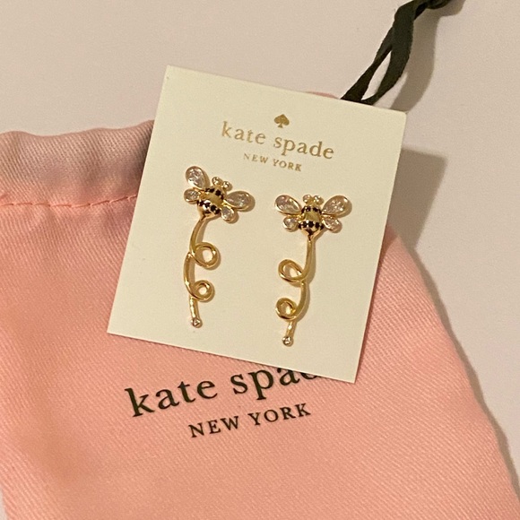 kate spade | Jewelry | Kate Spade Crystal Bee Earrings | Poshmark